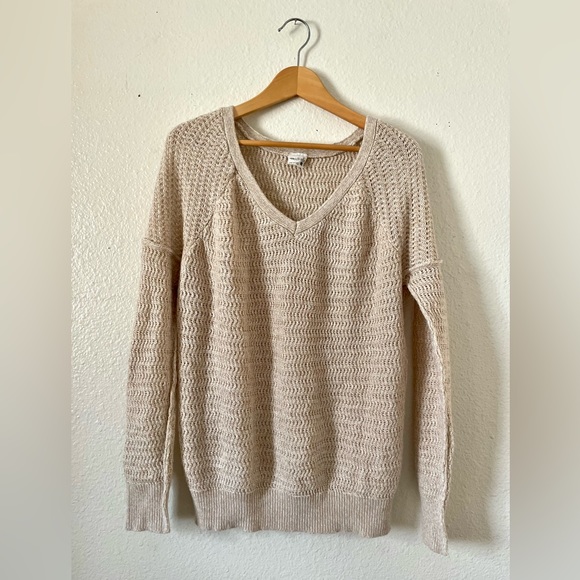 Full Tilt | Sweaters | Full Tilt Tan Sweater Knitted Beige Sweater Top ...